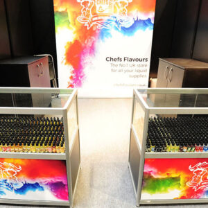 Low Showcase With Cabinet | Eventex Exhibition Furniture Hire UK